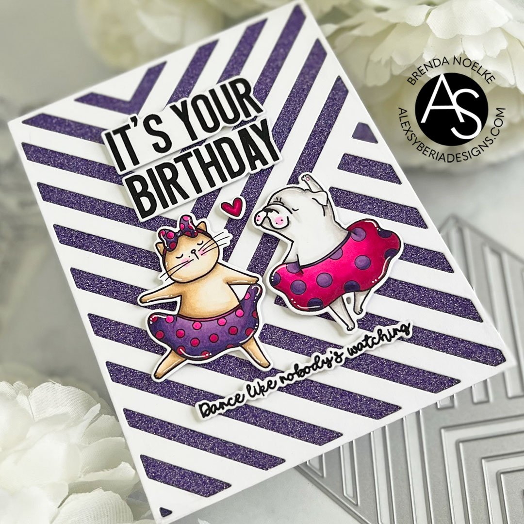 Sparkle & Dance Birthday Card – Alex Syberia Designs Blog