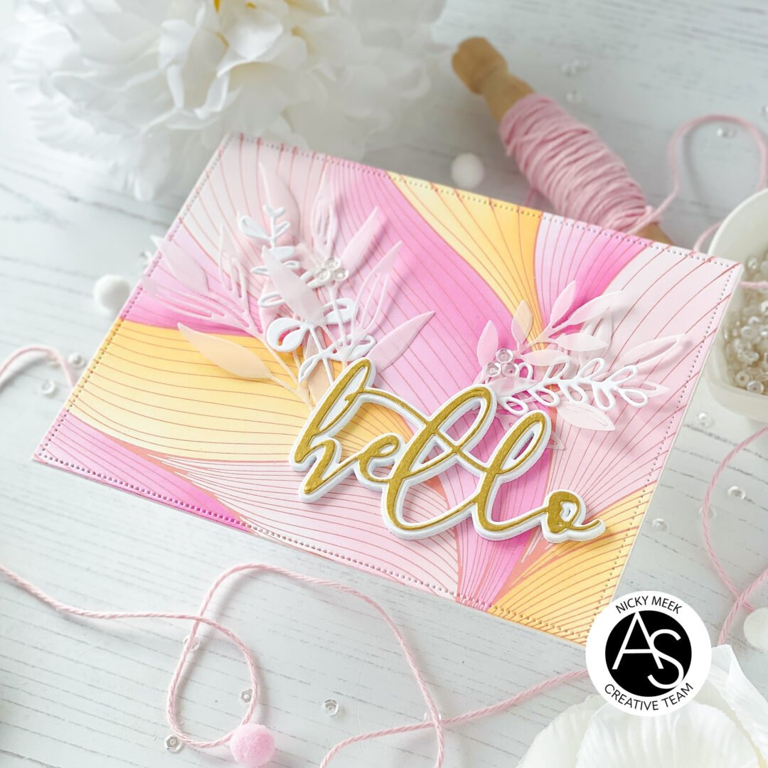 HELLO! ABSTRACT BACKGROUND PRESS PLATE CARD – Alex Syberia Designs Blog