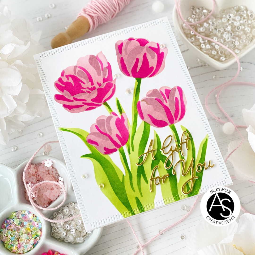SPRING TULIP STENCIL – Alex Syberia Designs Blog